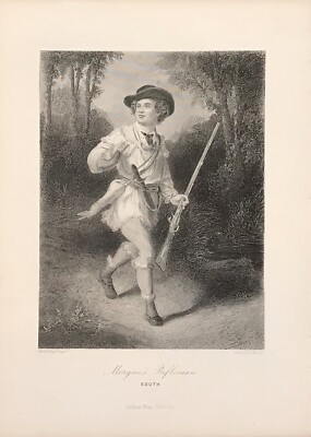 Revolutionary War DANIEL MORGAN'S RIFLEMEN RIFLES PATRIOT ~ 1882 Print ...