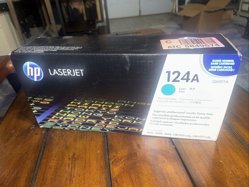 HP LaserJet 124A Cyan Q6001A Printer Toner Cartridge. BRAND NEW! | eBay
