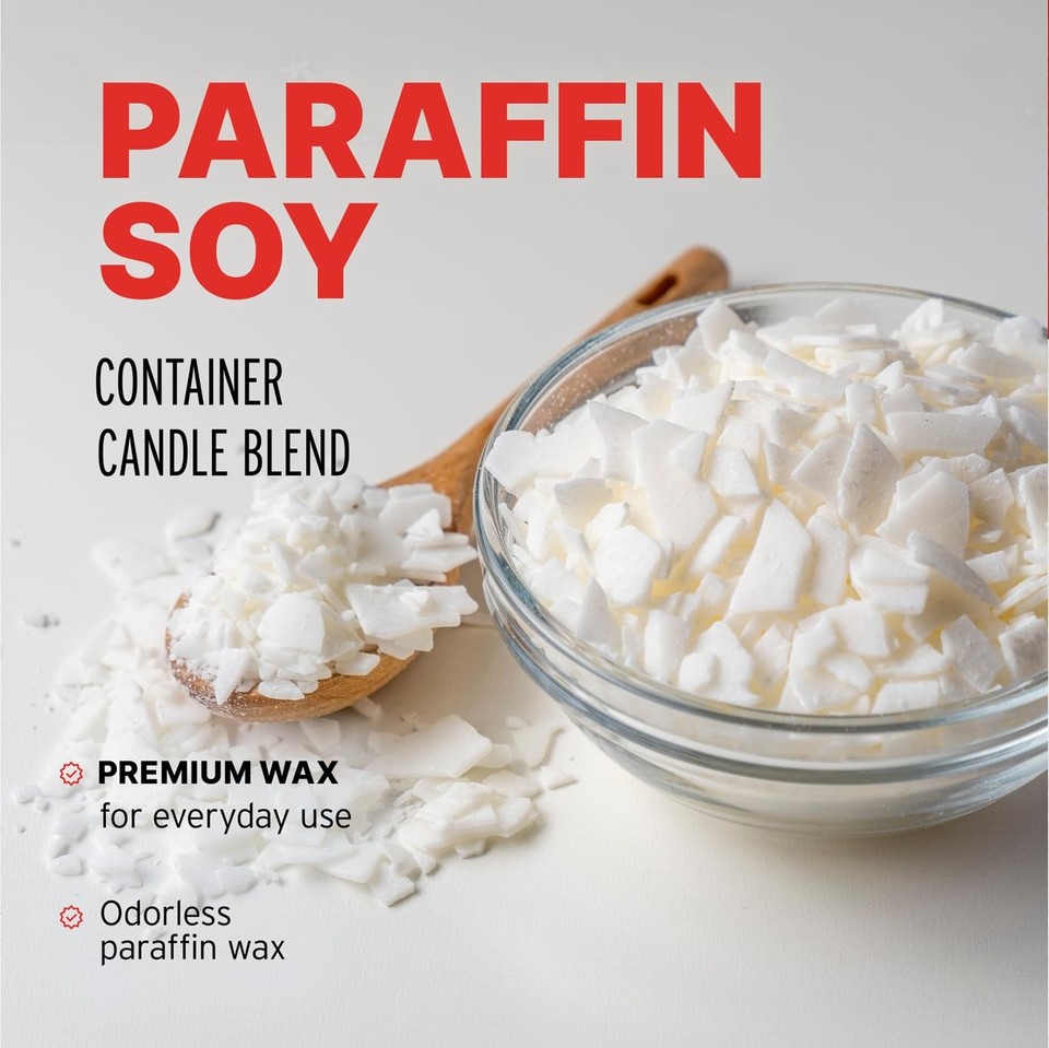 Blended Waxes, Inc. Soy Paraffin Blend Bulk Wax for Candle Making, 10 lbs, White | eBay