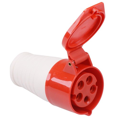 Red 16A 415V 3P+N+E Industrial Socket Connector IP44 | eBay