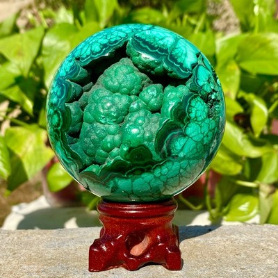 2LB Natural Peacock's eye Crystal Polishing Stone ball Healing | eBay
