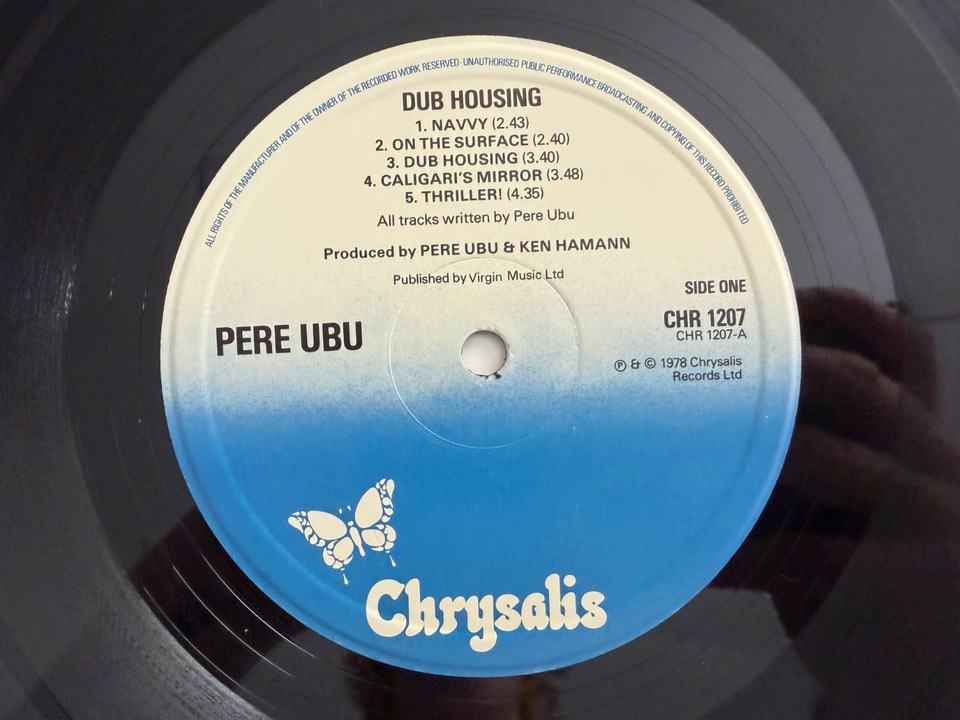 Pere Ubu "Dub Housing" LP w/ Newspaper Strip - UK Chrysalis CHR 1207 NM ...