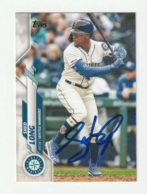 Shed Long Signed 2020 Topps Card #363 Auto Seattle Mariners Autograph ...