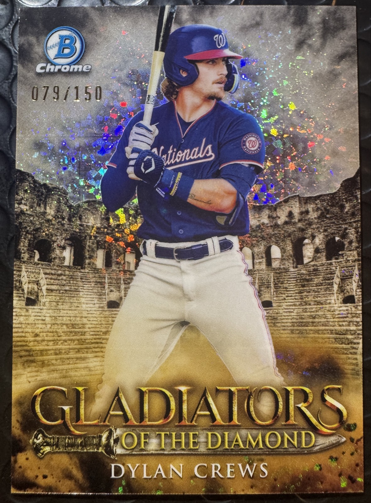 Dylan Crews 2024 Bowman Chrome Gladiators of the Diamond Mini-Diamond ...