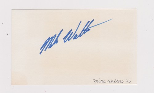 Mike Walters - Signed 3x5 - Debut 1983 - Twins | eBay