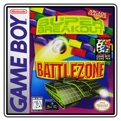 Arcade Classics Super Game Boy Box Art Sticker Waterproof Vinyl Decal ...