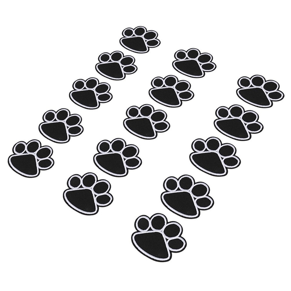 15 Pcs Paw-tag Patch Dog Design Patches Clothes Repair Jean Jacket ...