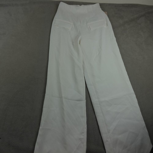 Odd Muse Pants Womens M White Chic Minimal Wide Leg China Polyester NWT ...