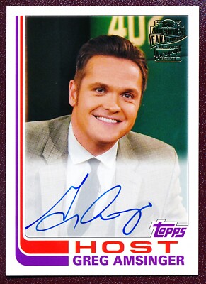 2021 Topps Archives Greg Amsinger Auto Mint | eBay