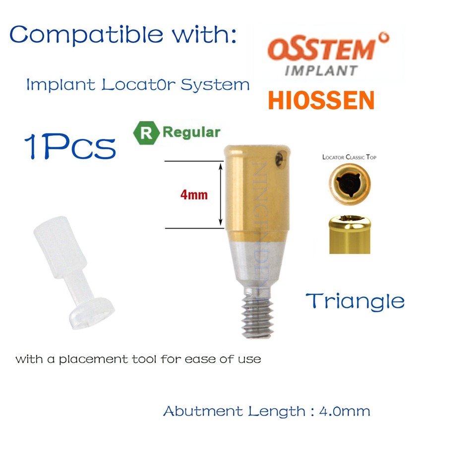 Dental Locator Overdenture Abutment 1-7mm GH For Hiossen/Osstem/Dio 3.7 ...