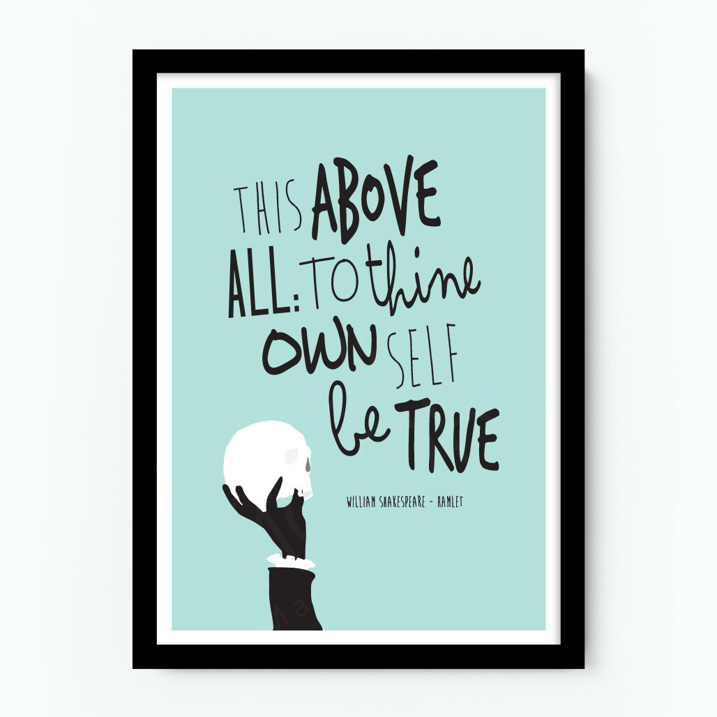 Shakespeare Quotes Hamlet Shakespeare Quote Fabric, Wallpaper And Home