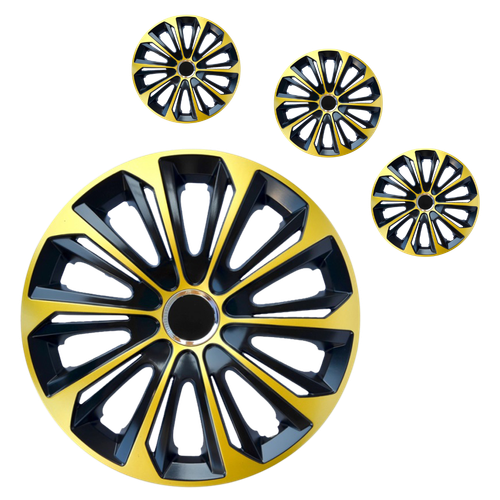 4x Wheel Trims Hubcaps Universal 16" Wheel Cover Hub Caps Trim 16 Inch ...