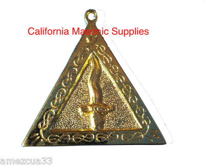 Scottish Rite Officers Jewel Tyler Golden Memphis Misraim Rite Masonry ...
