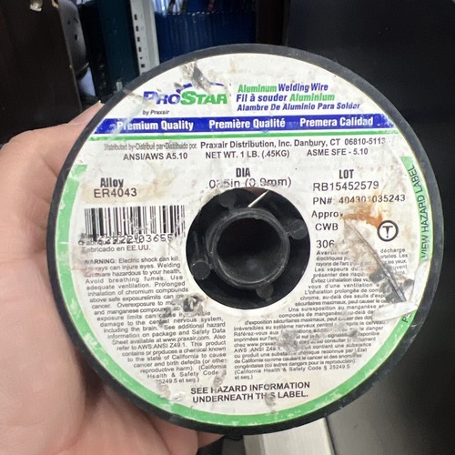 Prostar by Linde ER4043 Aluminum MIG Welding Wire .035" 3/64" Diameter ...