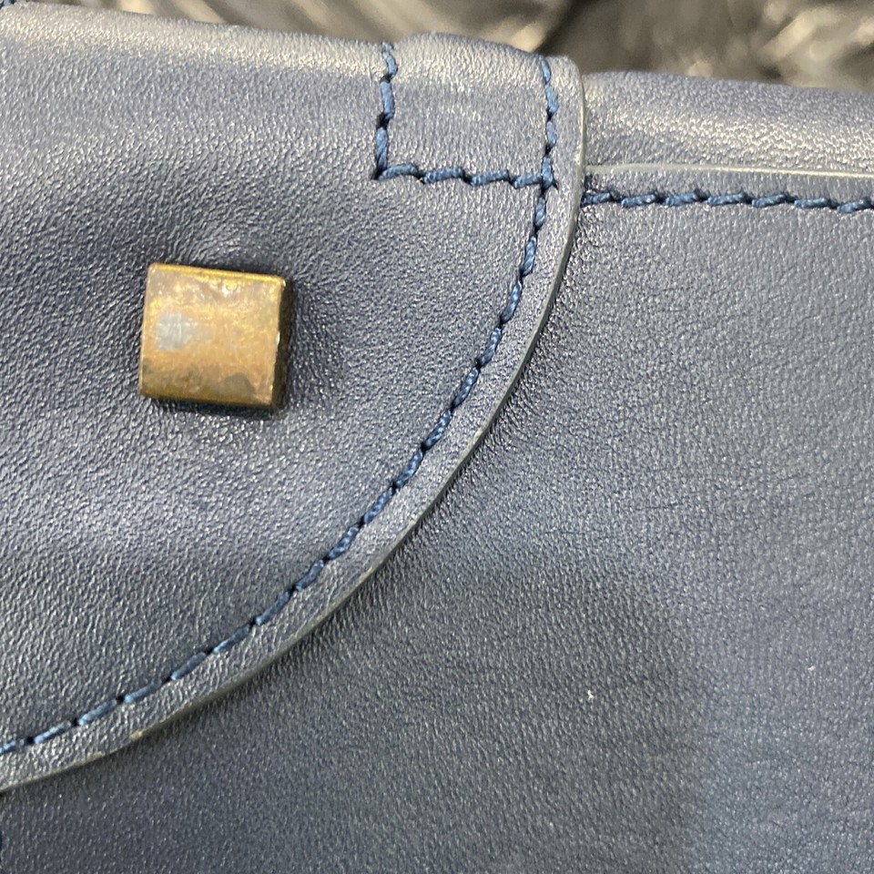 CELINE Blue NanoLuggage Handbag Leather Made In Italy U-P-A -0120 $3300 ...