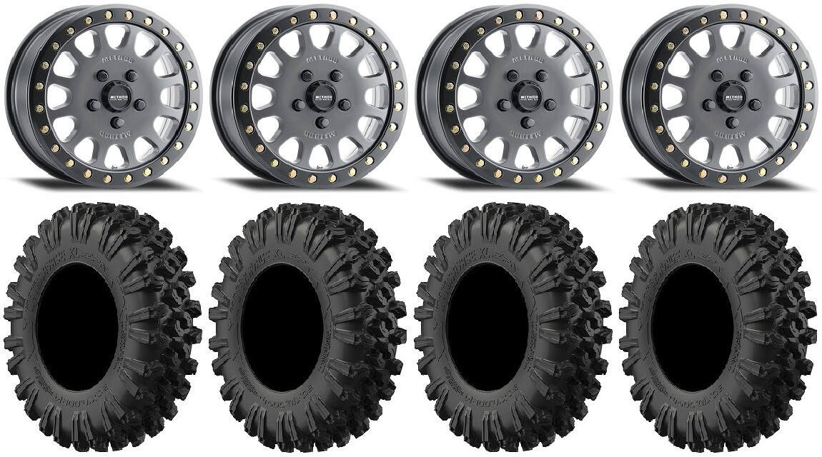 Method 401 15" Wheels Ti 5+1 32" MotoRavage XL Tires Ranger 1500 ...