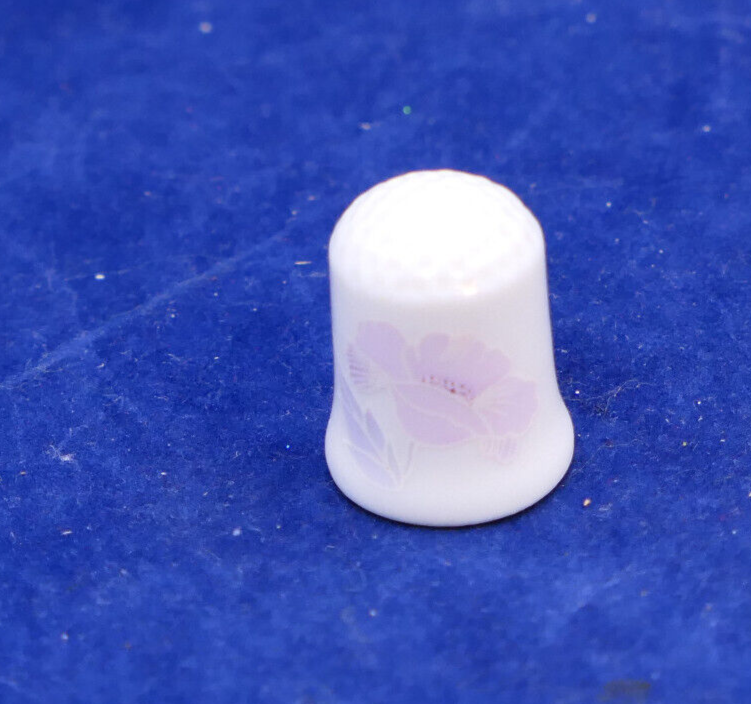 Purple Violet Flower Posy Bone China Vintage Thimble - Collectibles ...