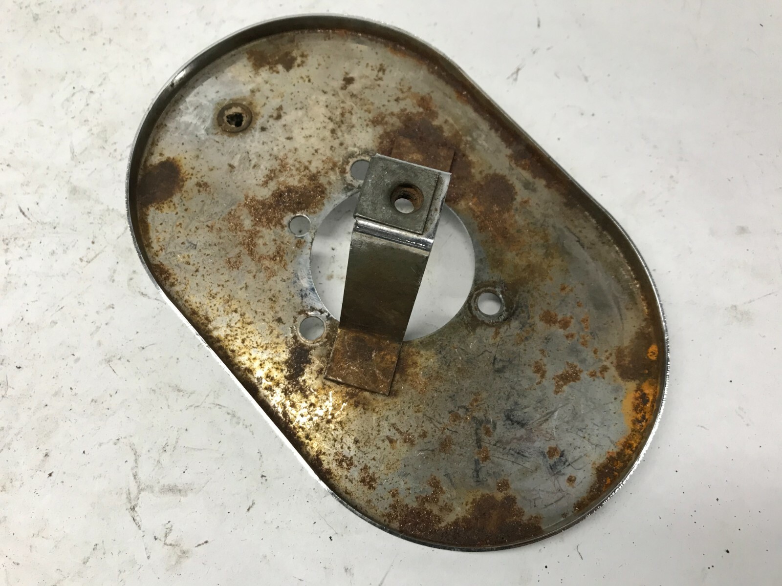 Harley Air Cleaner Backing Plate Bendix Ironhead Shovelhead Bobber ...