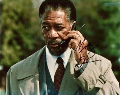 Morgan Freeman Autographed 8x10 Vintage Color Photograph with COA | eBay