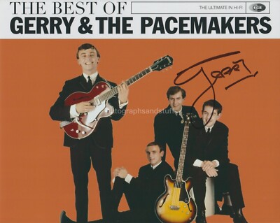 Gerry Marsden HAND SIGNED 8x10 Photo, Gerry And The Pacemakers ...