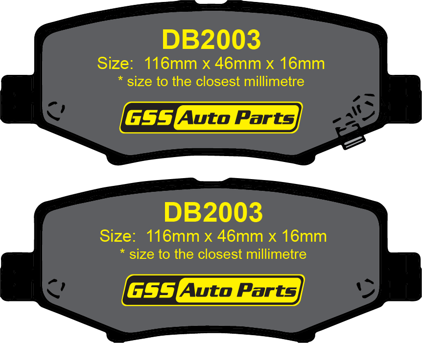 DBA Rear Street Series Brake Pads DB2003SS DB2003 fits Wrangler Iii 3.7L V6 200 | eBay