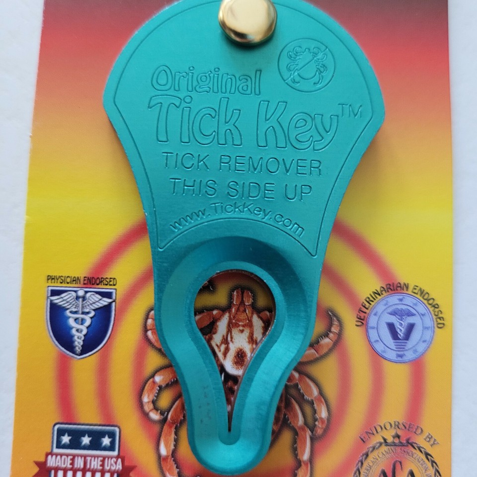 Original Tick Key Removal Tool Device 3 Pack Multi Color Pets Dog Cat ...
