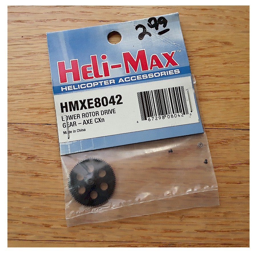 Vintage RC Mini Heli Helicopter Heli-Max HMXE8042 Lower Rotor Drive ...