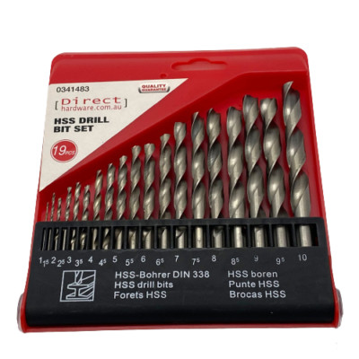 19 Piece HSS Heavy Duty Drill Bit Set | eBay Australia