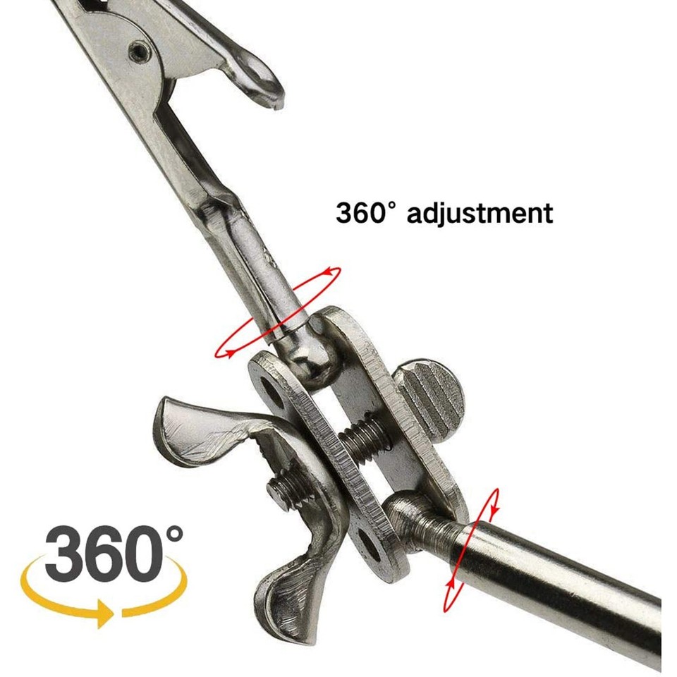 Helping Third Hand Magnifier Soldering Stand Clamp Holder Alligator ...