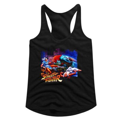 Street Fighter Ladies Racerback Tanktop Alley Fight Tank | eBay
