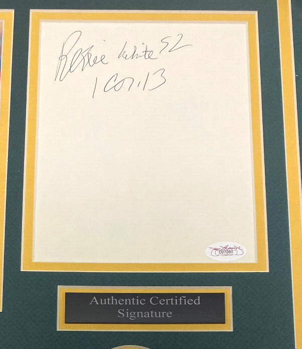 REGGIE WHITE PACKERS SIGNED AUTOGRAPHED CUT SIGNATURE FRAMED 8X10 PHOTO ...