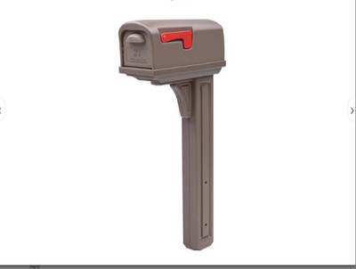 Rubbermaid Classic Mocha, Medium, Plastic, All-in-One Mailbox NEW (41C ...