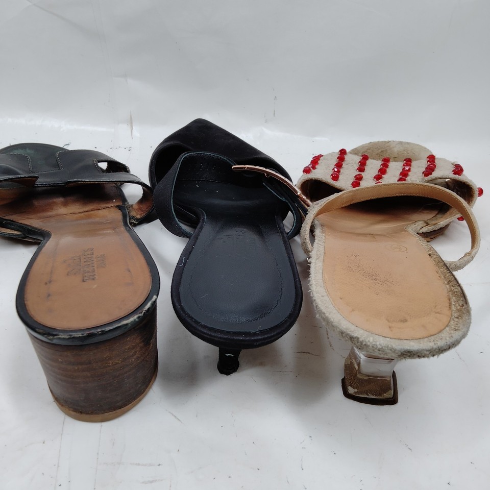ChanelHermes and others Leather Shoes 7 piece set JUNK 582096 | eBay