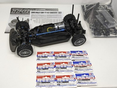 NEW! Tamiya TT-02 1/10 Scale 4WD Rally Chassis w/ Upgrades Oil Shocks ...