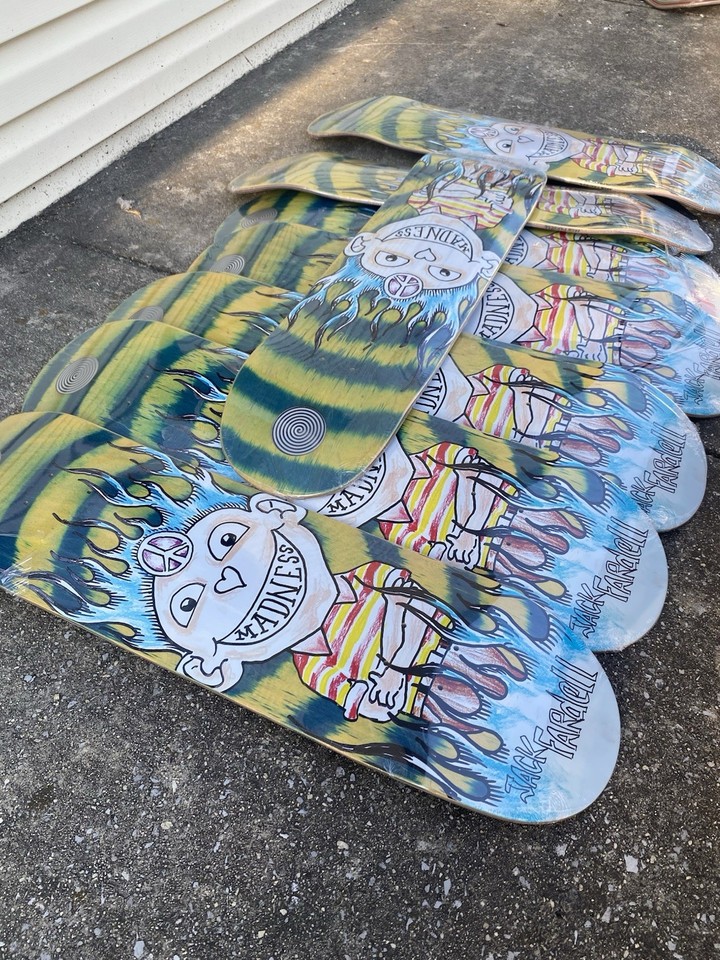 Madness Skateboards Jack Fardell Green Swirl Mark Gonz Gonzales Artwork ...
