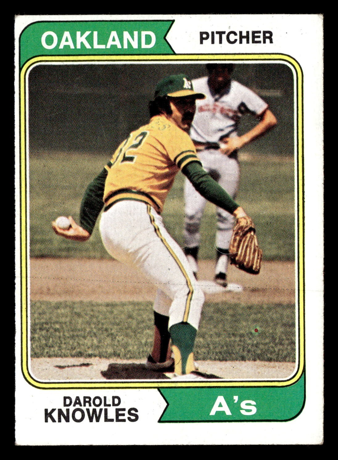 1974 Topps DAROLD KNOWLES #57 VG Oakland Athletics | eBay
