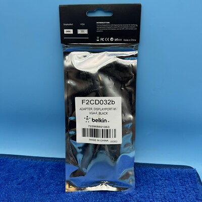 Belkin F2CD032B Displayport to VGA Adapter Video Cable M F Black | eBay