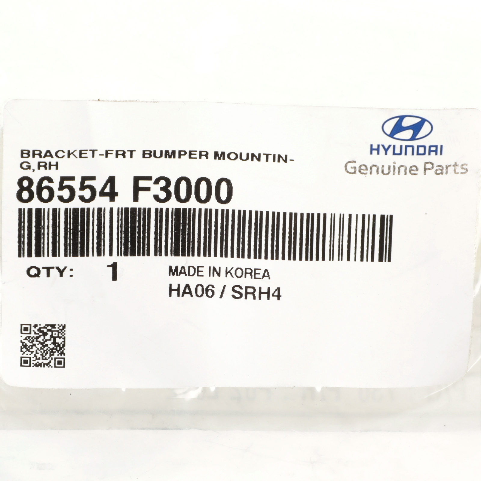 OEM NEW Hyundai 2017-2018 Elantra Front Bumper Mounting Bracket 86554 ...