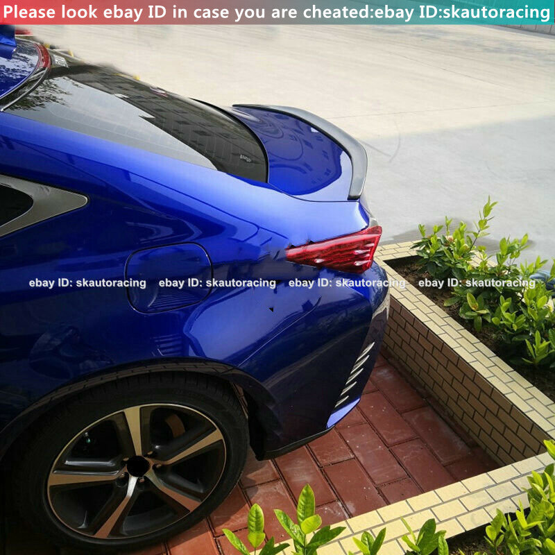 For Lexus RC200t RC300 RC350 F-Sport Carbon Fiber Rear Trunk Spoiler ...