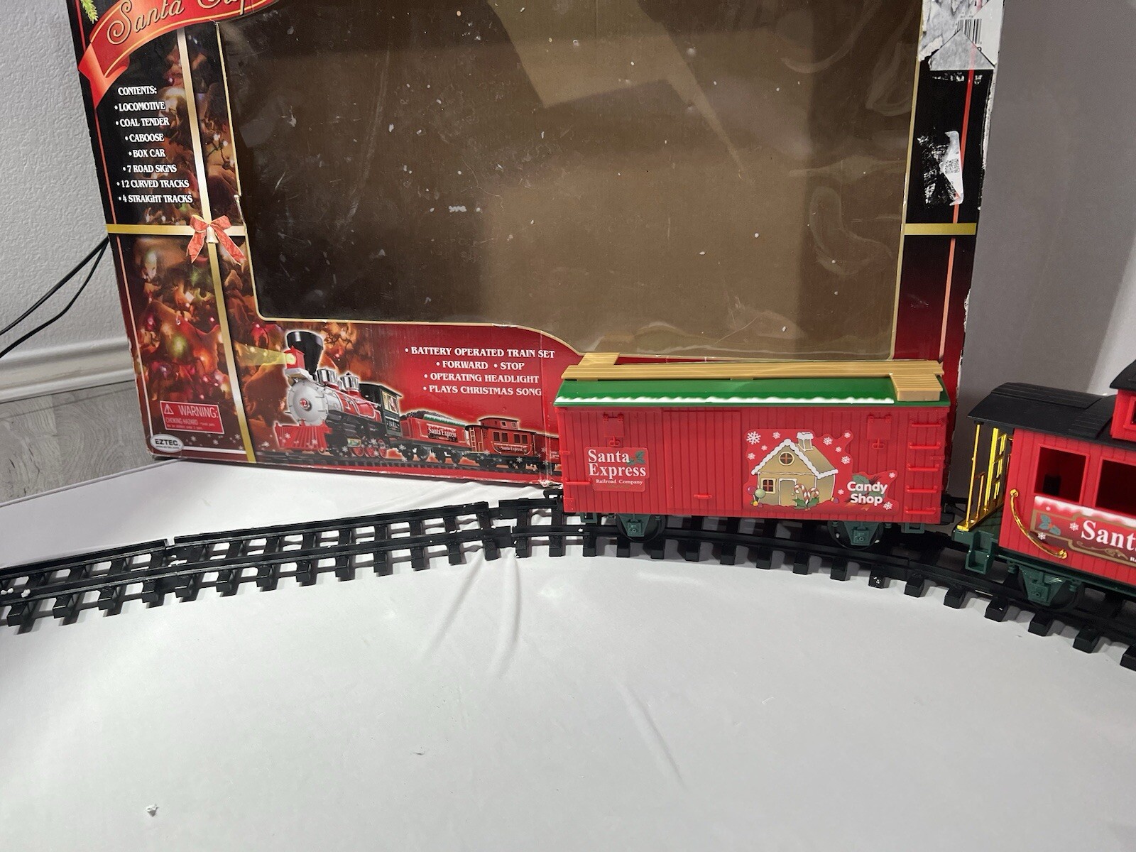 Santa Express Christmas Train Set 27 Pieces Complete Sounds Songs ...