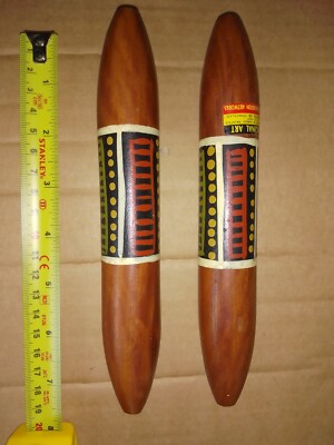 Aborigininalia Hand Painted Clap Sticks | eBay