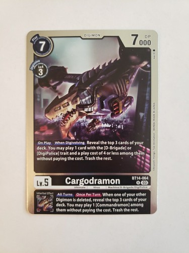 Digimon TCG BT14-064 Blast Ace Cargodramon | eBay