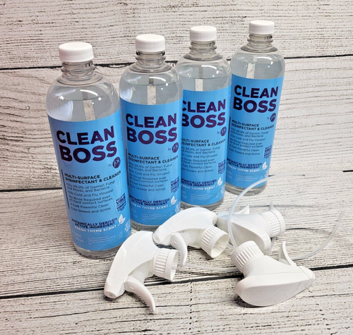 Clean Boss by Joy Multi-Surface Disinfectant & Cleaner 4 Pack-24 oz ...