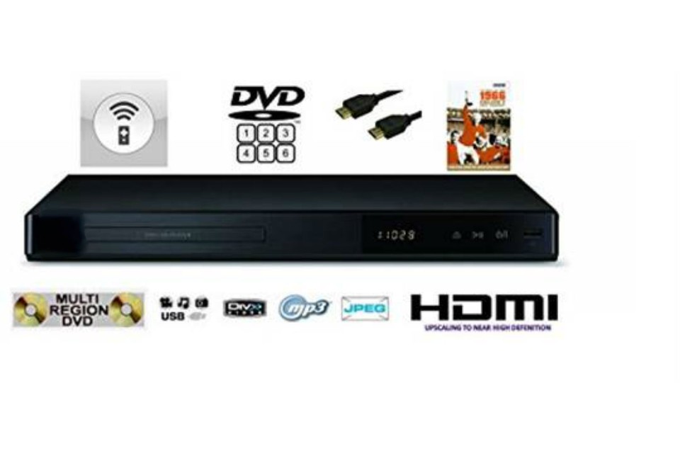 Multi Region 1080P Upscaling DVD Player Plays Region 0 1 2 3 4 5 6 PAL ...