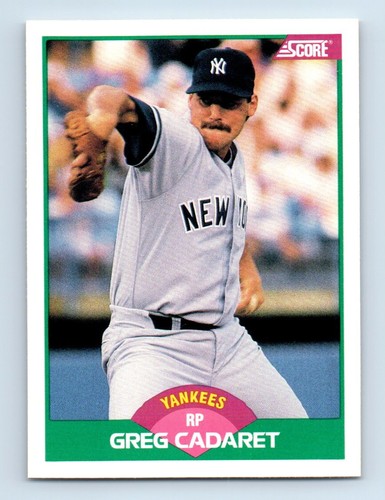 1989 Score Rookie & Traded Greg Cadaret New York Yankees #69T | eBay