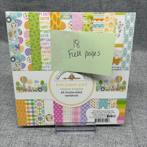 Doodlebug Designs 6x6 Hippity Hoppity Paper Pad Cardstock Easter ...