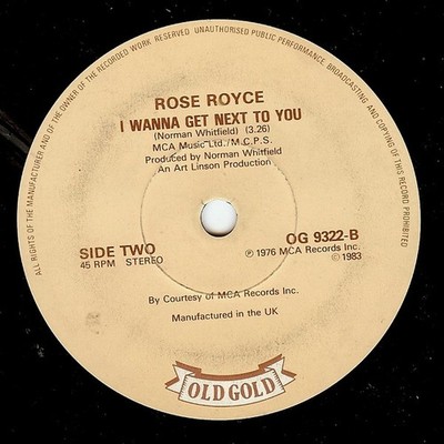 Rose Royce - Car Wash / I Wanna Get Next To You, 7", (Vinyl) | eBay