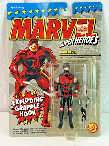 TOY BIZ 1994 - MARVEL SUPER HEROES - DAREDEVIL WITH EXPLODING GRAPPLE HOOK - NEW | eBay
