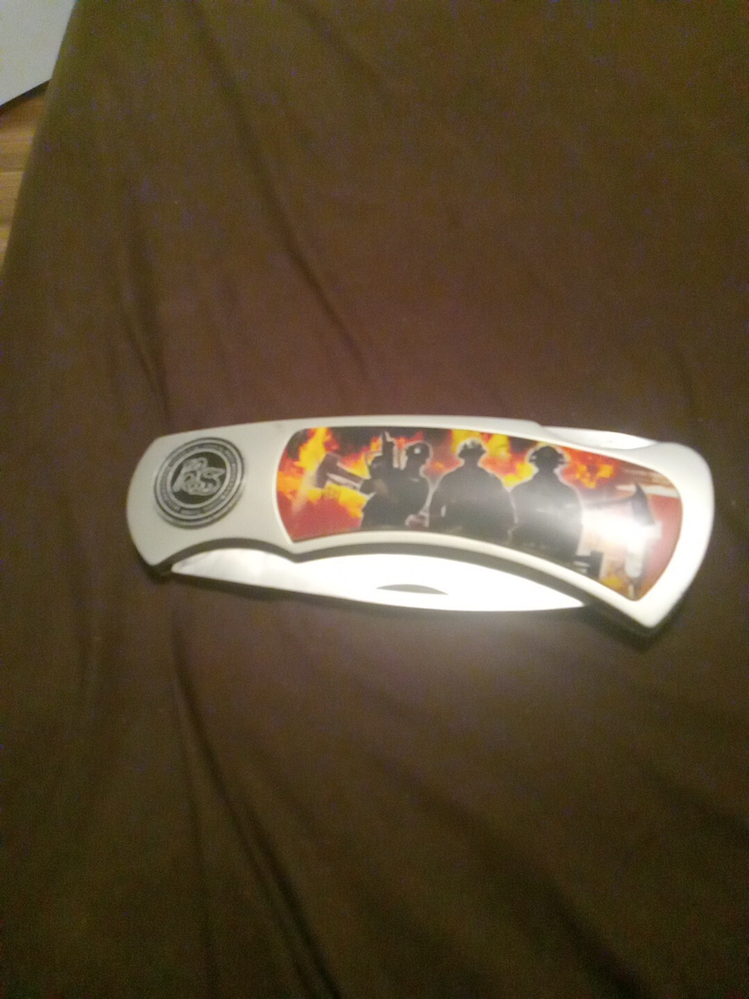 KS Collector Large Folding Fireman's Knife Blade 7 1/2" Long With Metal ...