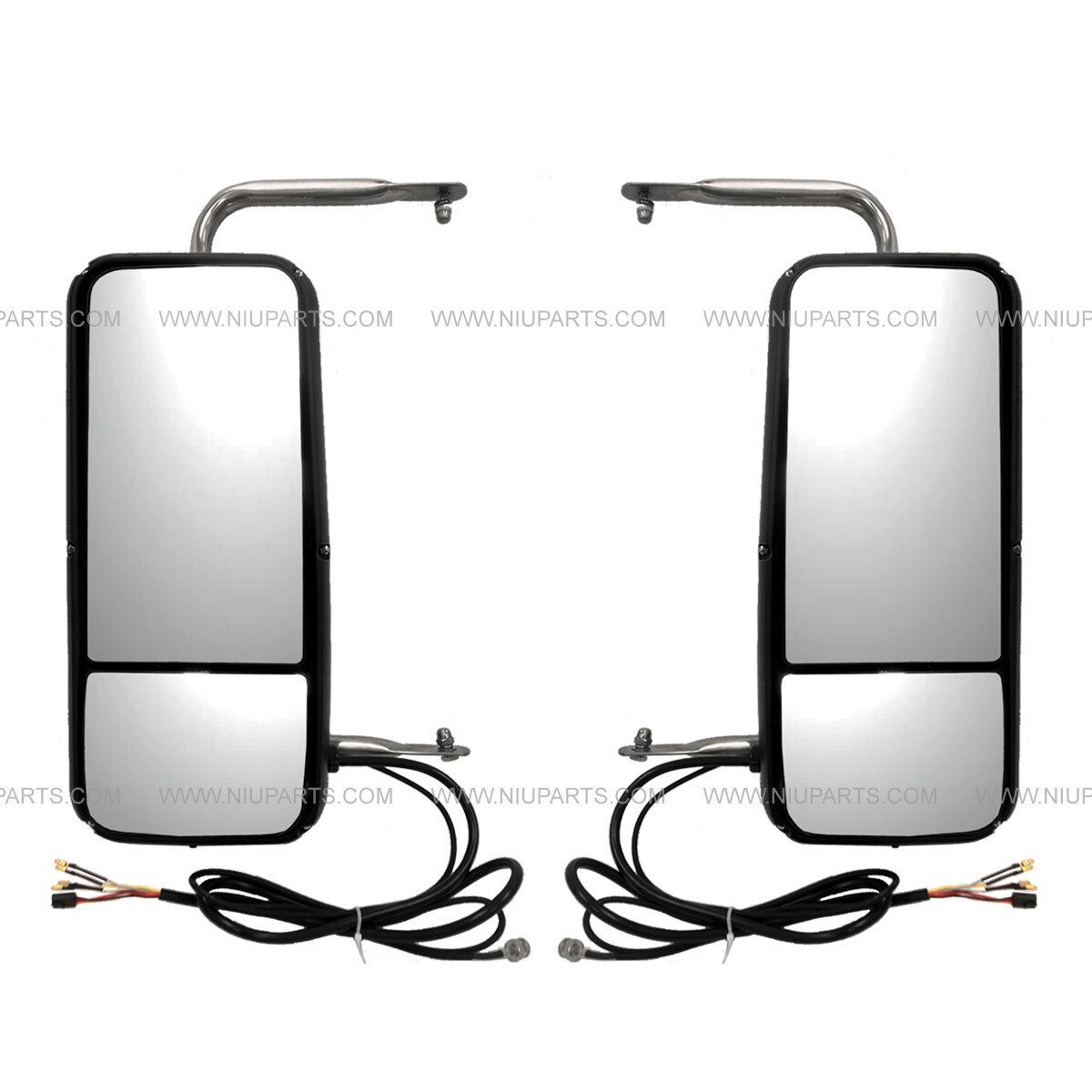 Door Mirror w/ Extension Arm Stainless Steel Power Heated - LH RH Fit ...